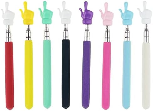 8 Pieces Telescopic Teacher Pointer Finger Pointer Stick for Teachers ...