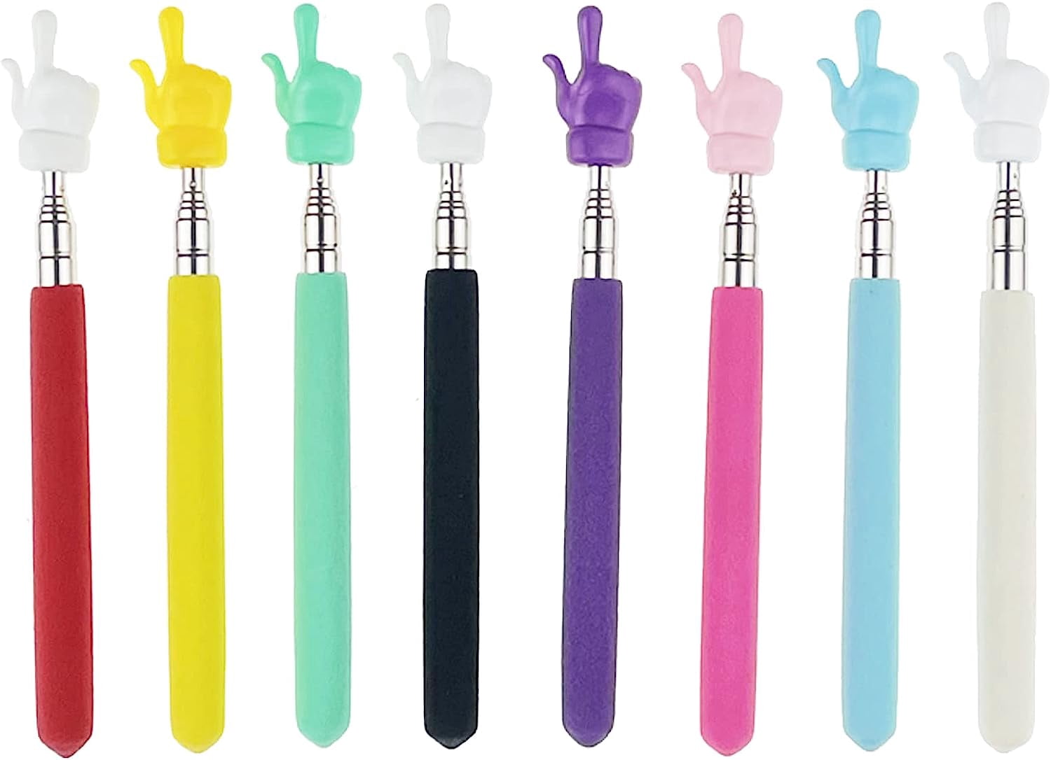 8 Pieces Telescopic Teacher Pointer Finger Pointer Stick for Teachers ...