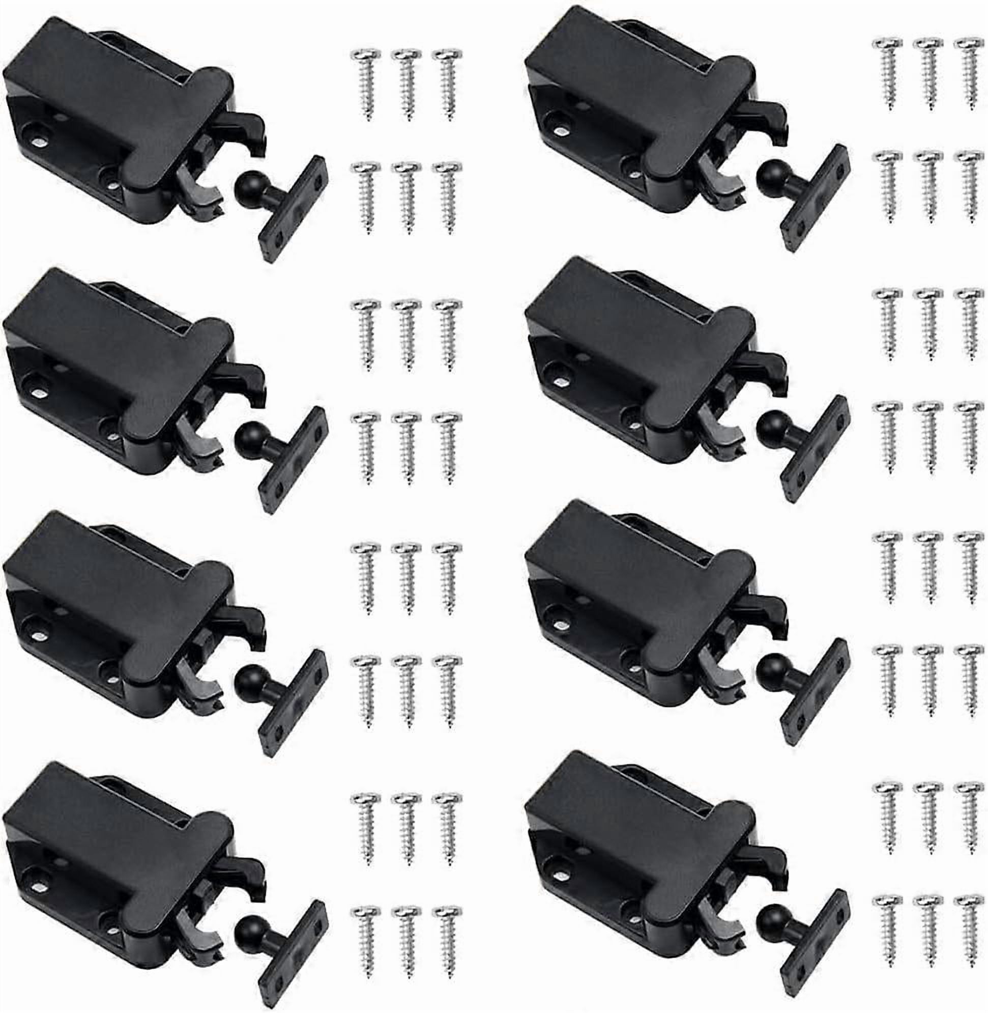 8 Pieces Touch Release Latches Push Release Catch Non-Magnetic Door ...