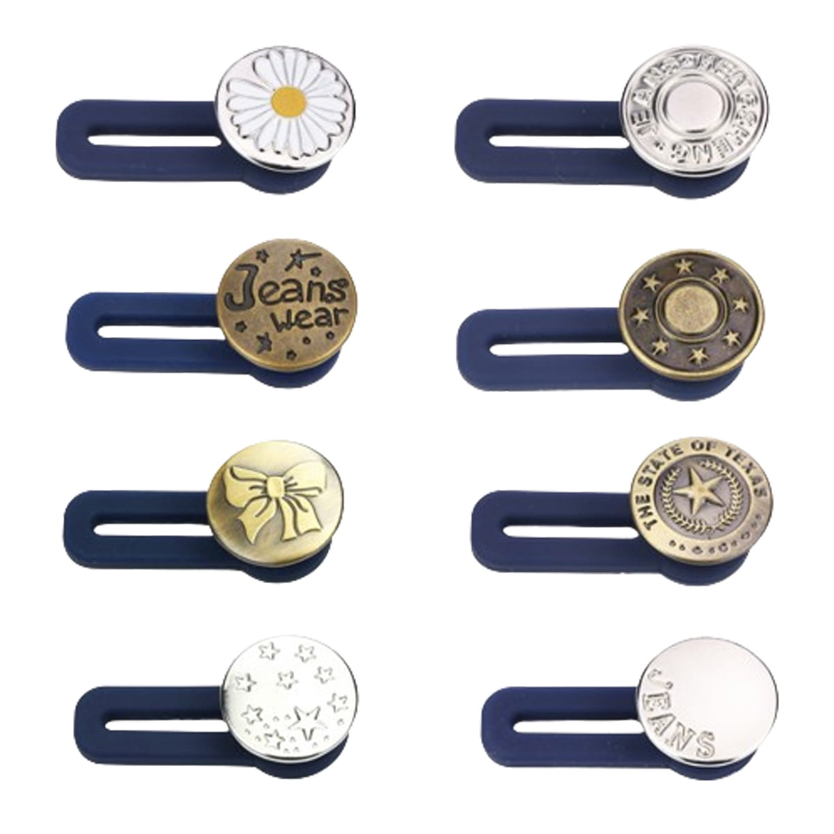 8 Pieces Trouser Waistband Extension Button, Waist Extender Button ...