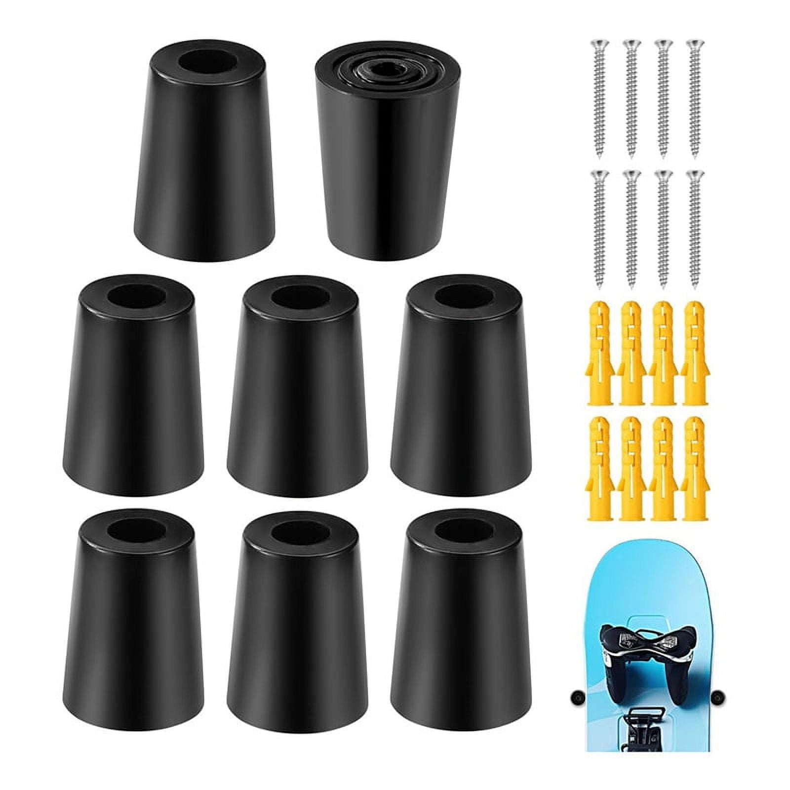 8 Pieces Vertical Ski Racks, Ski Wall Mount Bracket Vertical Wall Mount ...