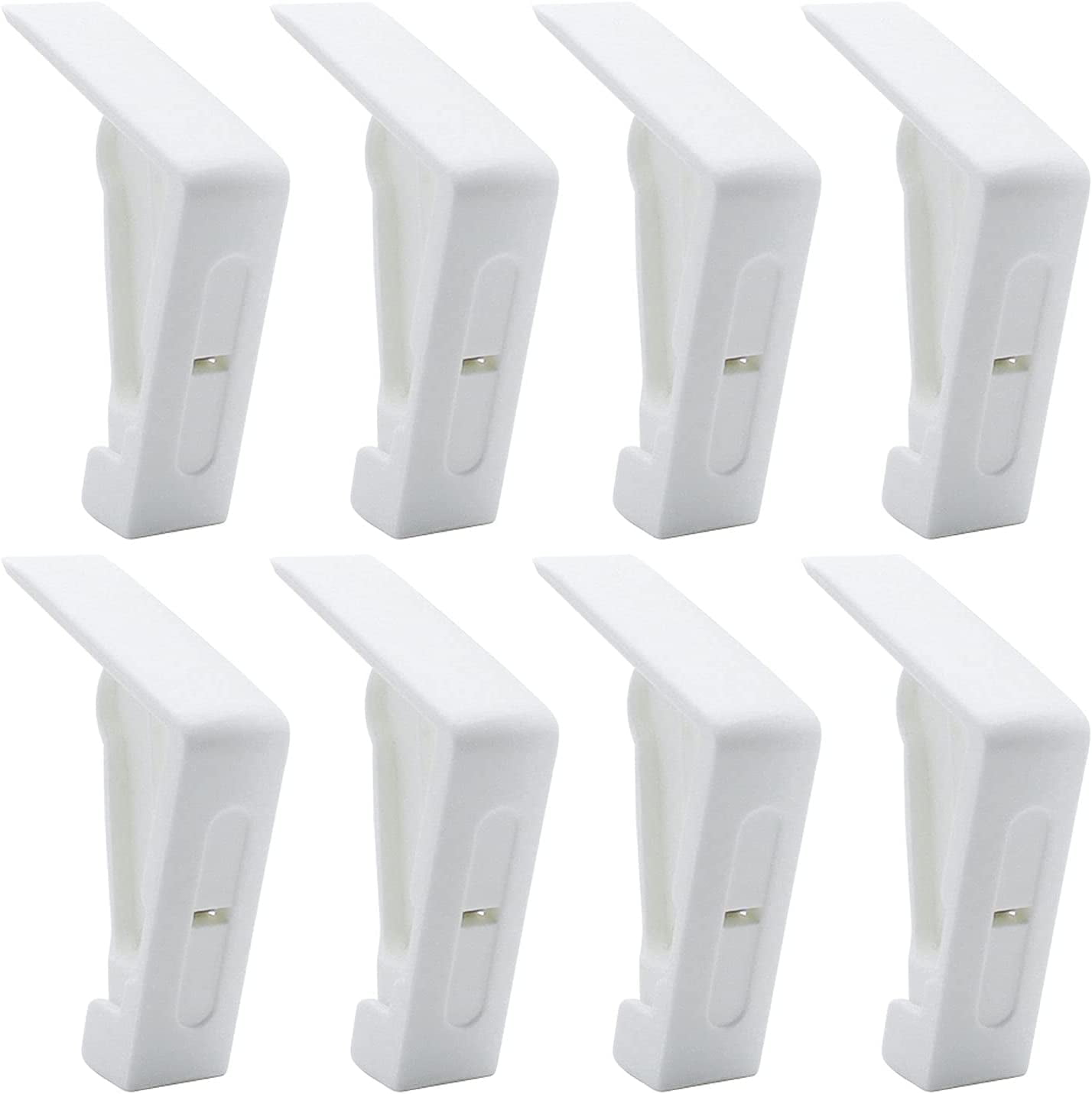 8 Pieces White Plastic Tablecloth Clips Table Cloth Holders Clips Large ...
