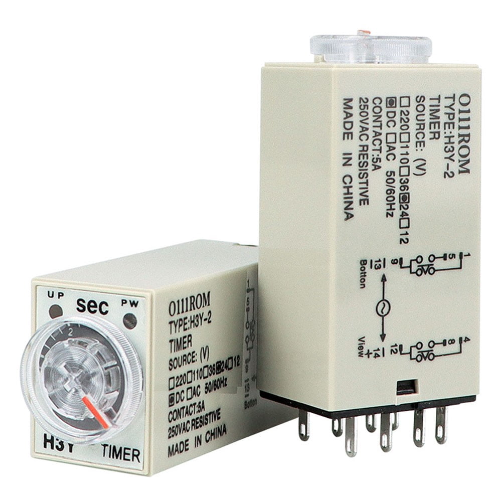 8-Pin 60-Second r Power-on Delay Relay H3Y-2 Small Relay - Walmart.com