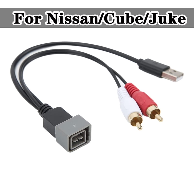 8 Pin Car Radio USB Adapter USB Port Input Retention Cable for Nissan ...