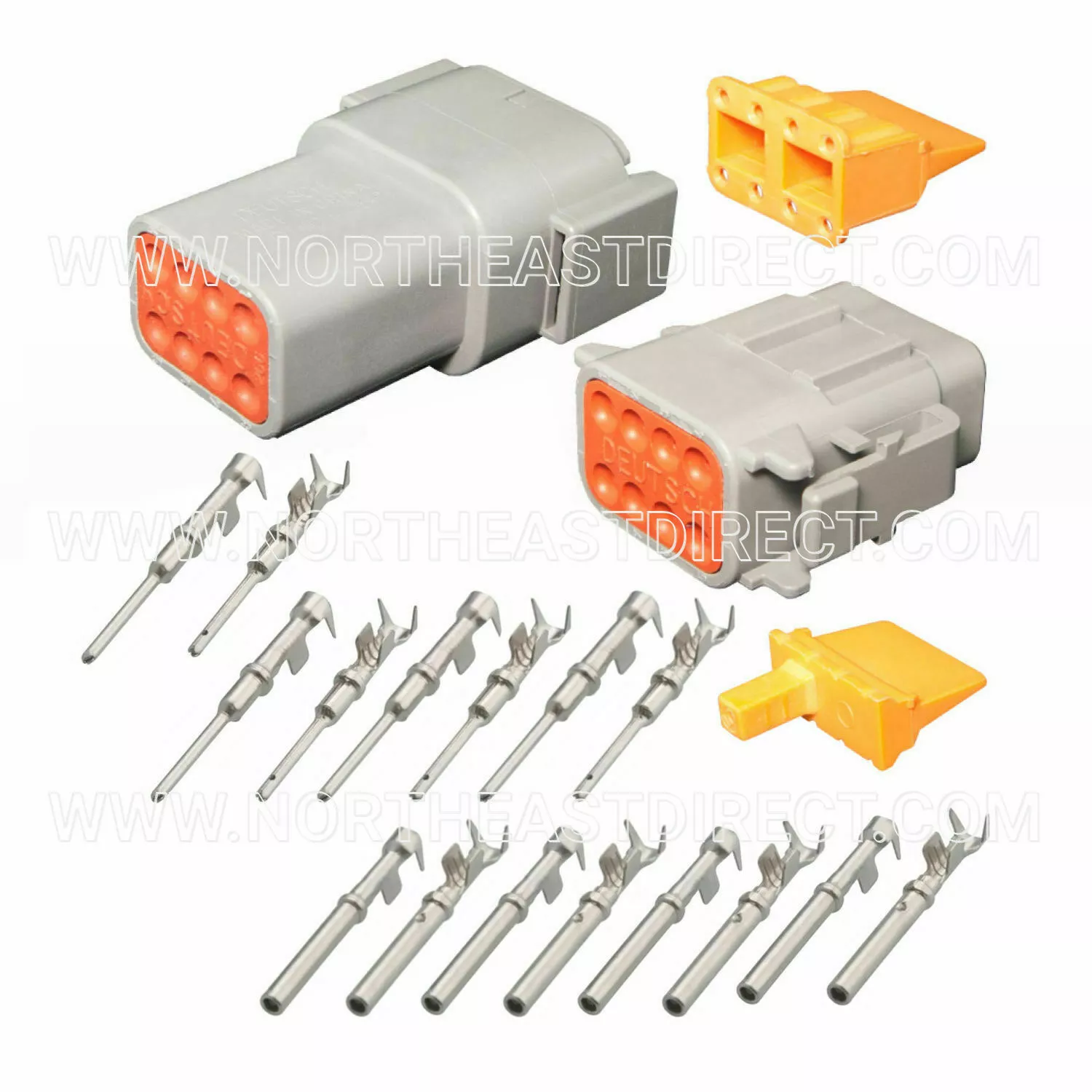 8 Pin Deutsch Dtm Dtm04-08P Dtm06-8S Waterproof Electrical Connector Kit - Walmart.com