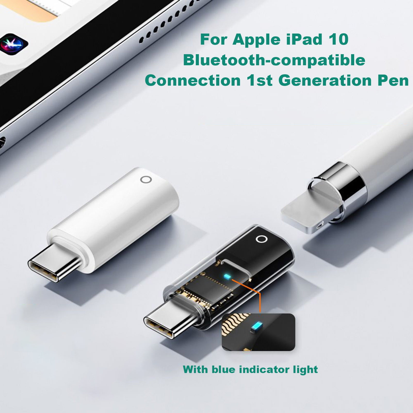 8 Pin Female to Type C Male Adapter - for Apple Pencil Charger ...