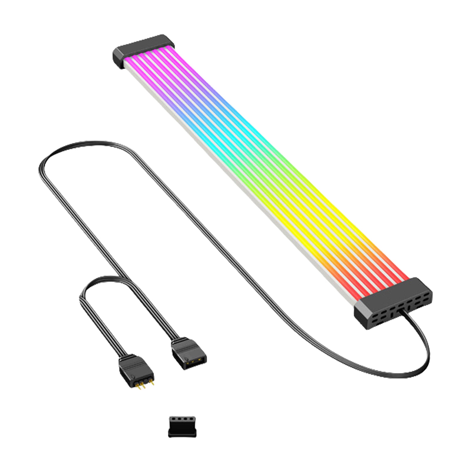 8 Pin GPU Argb Power Cable Addressable Lighting Effects Syncing With ...