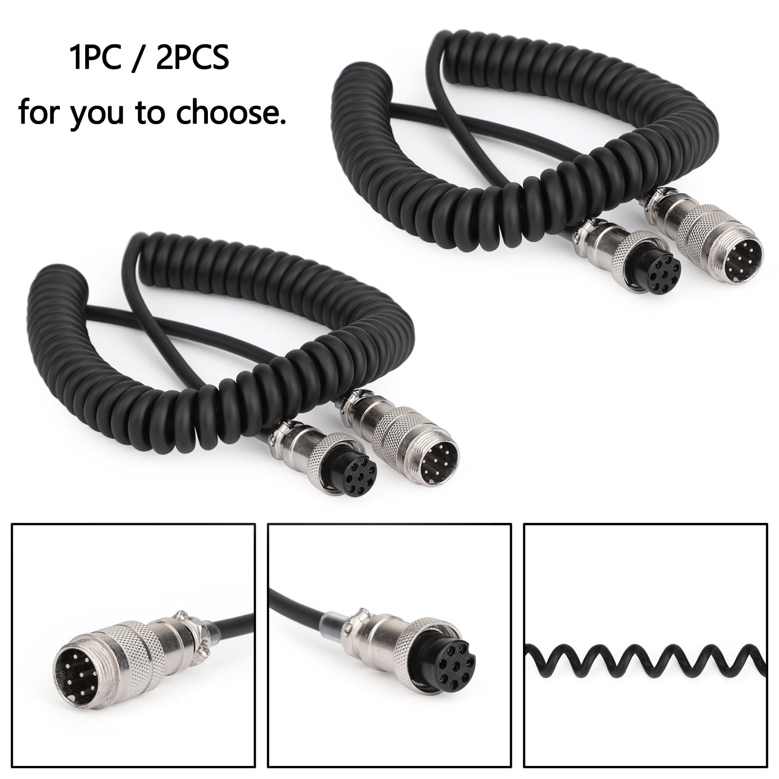 8-Pin Hand Mic Extension Cords for Yaesu FT847 920 950 FT2000 FT1000 MH ...