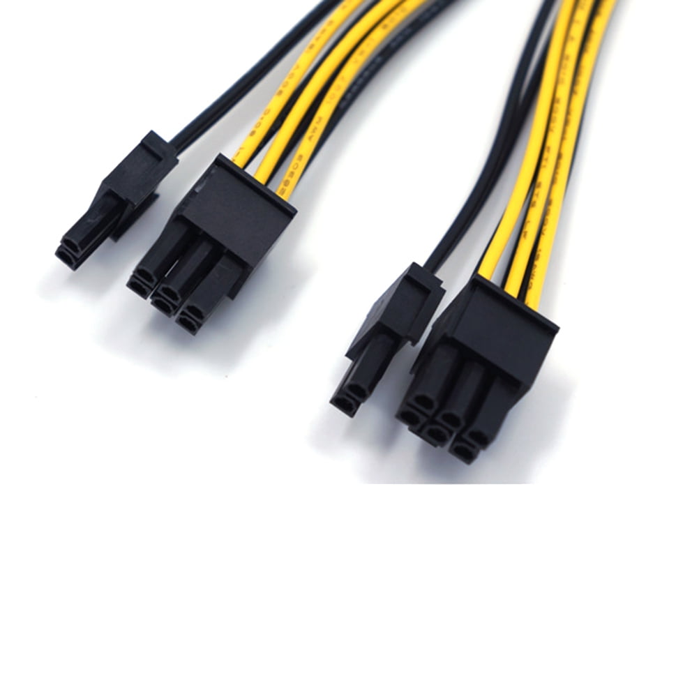 8 Pin Power Cord Extension Gpu Dual P+P Male Graphics Video Supply ...