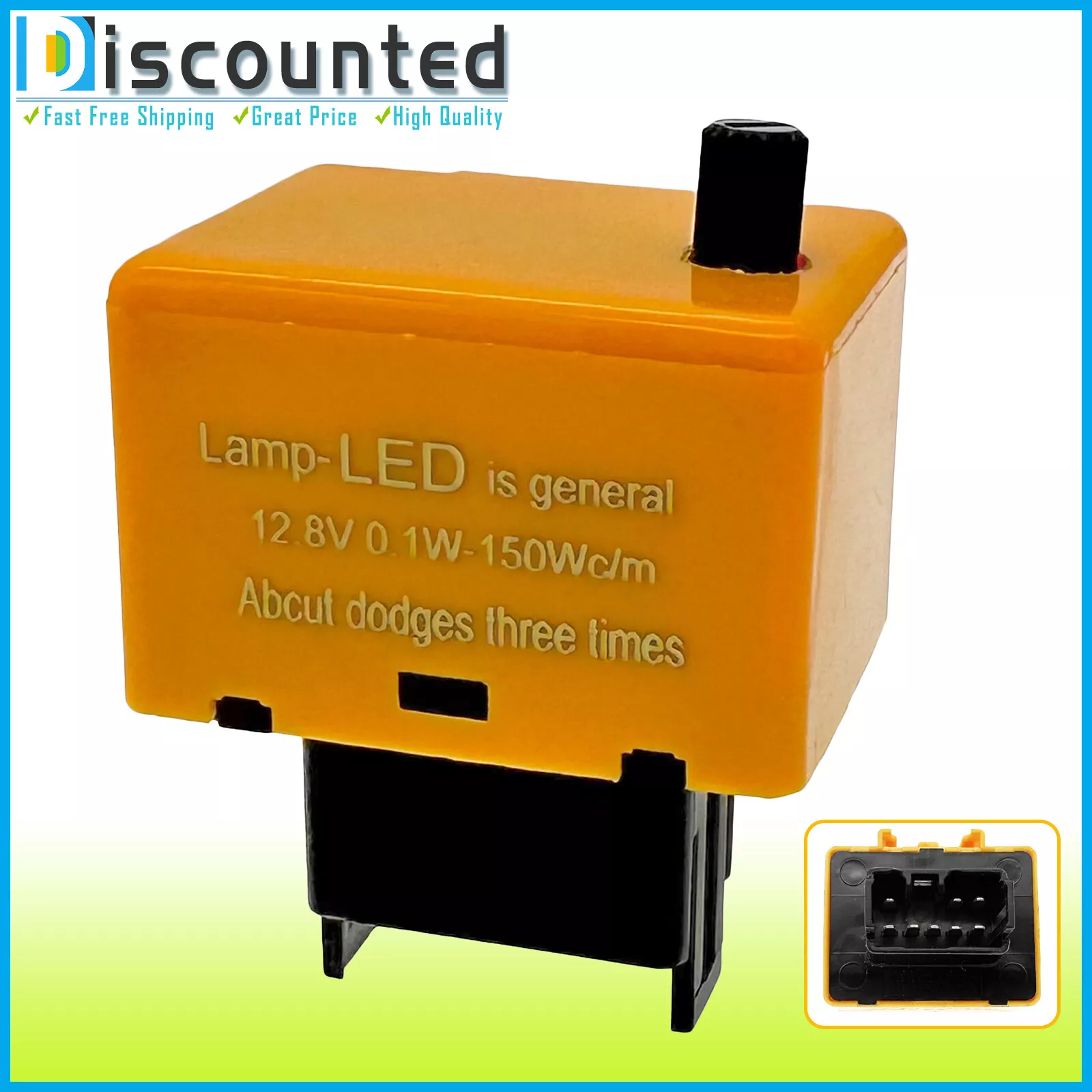 8-Pin Turn Signal Hazard LED Flasher Relay For 2012-2016 Toyota Prius C ...