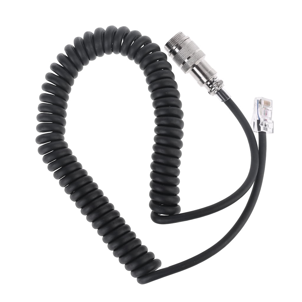 8 Pin to RJ-45 Modular Plug Mic Cable Adapter for Yaesu Microphone MD ...