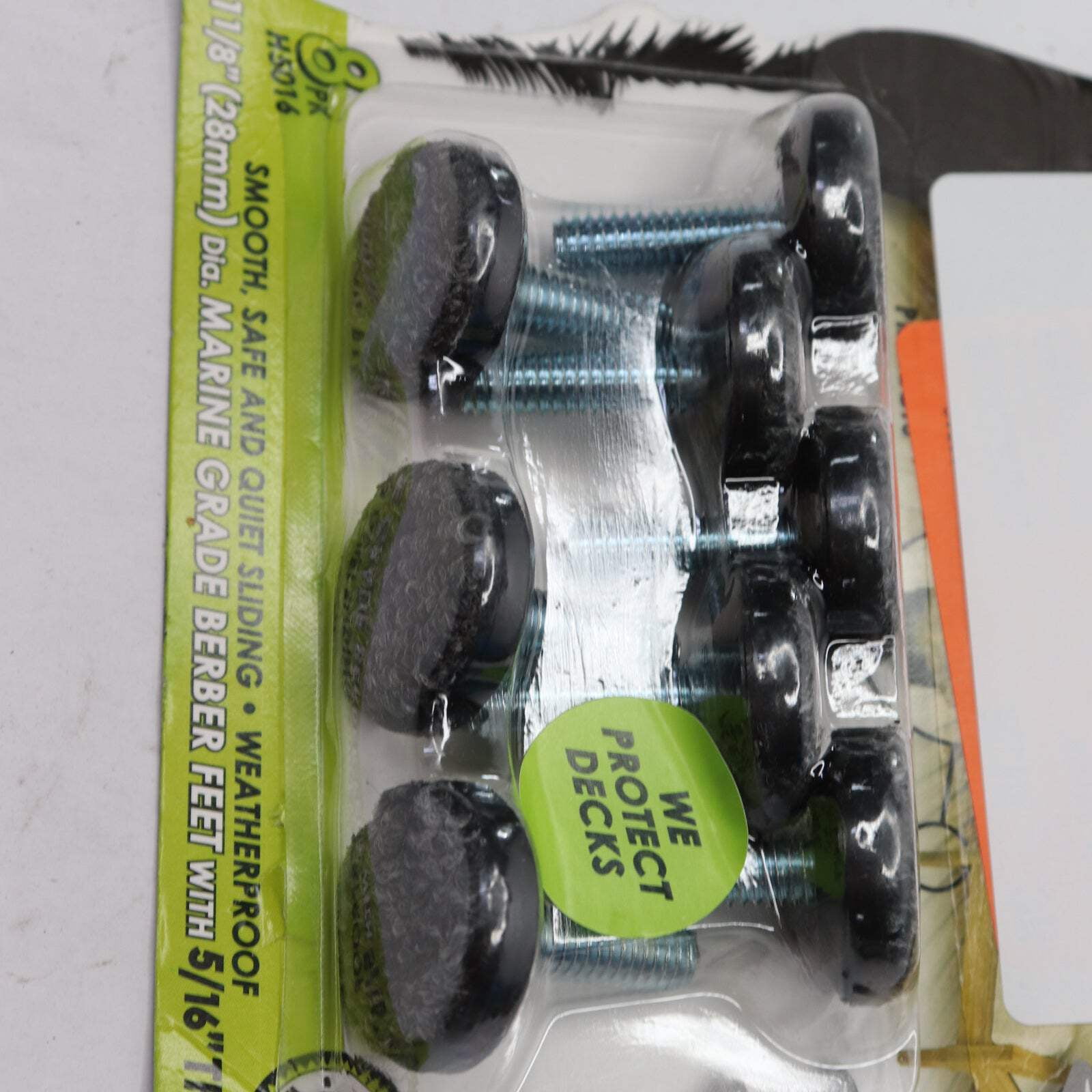 (8-Pk) Gorilla Floor Protection Outdoor Threaded Berber Pads Chair ...