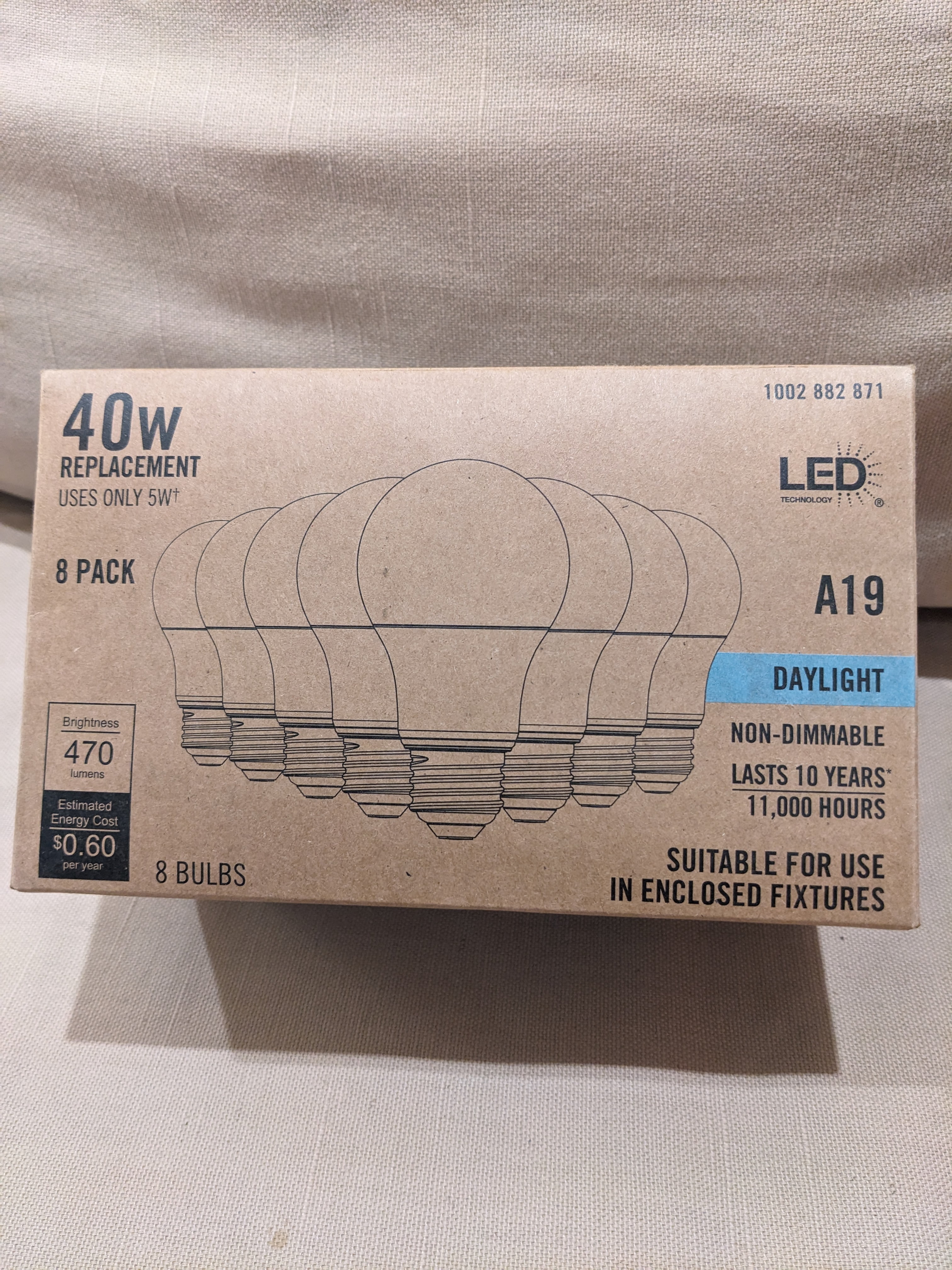 Ecosmart 40w A19 Daylight LED Non-Dimmable LED Light Bulbs - Walmart.com