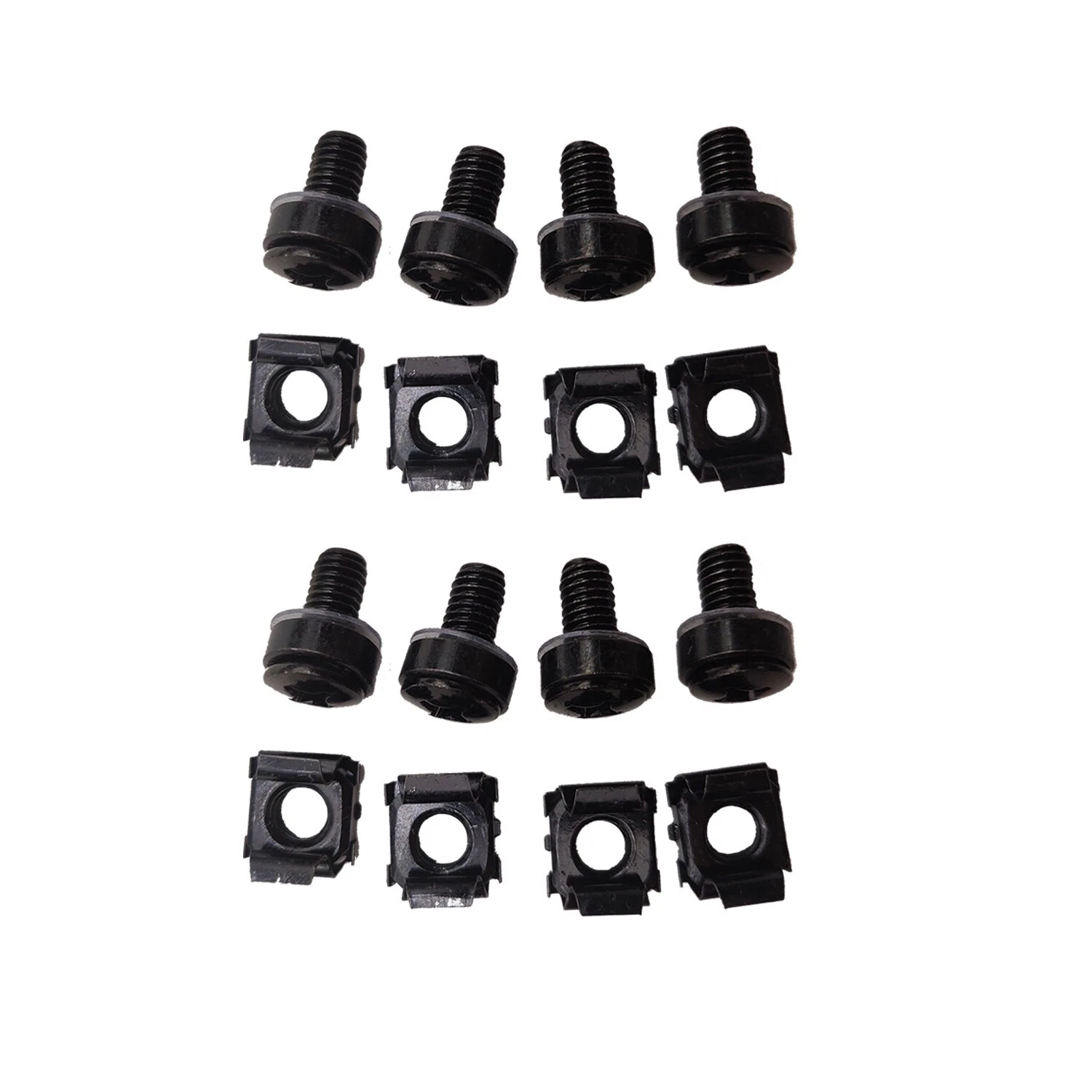 8-Pk M6 Rack Screws Rack Mount Cage Nuts & Screws W/Washers - Walmart.com