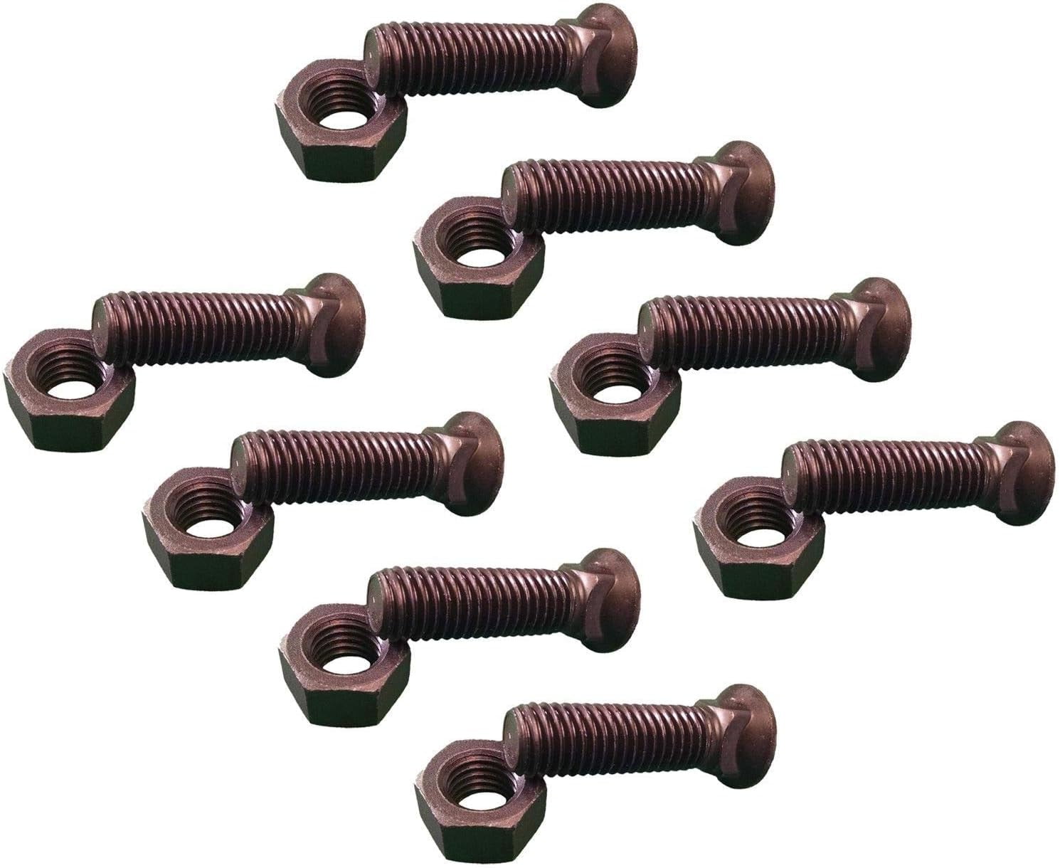 8 - Plow Bolts & for Blades/Cutting Edges, 5/8-11x2 1/4 - Grade 8, Dome ...