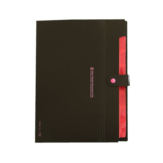 8 Pocket A4 Folder Organizer Multi-Compartment File Storage Test Paper ...