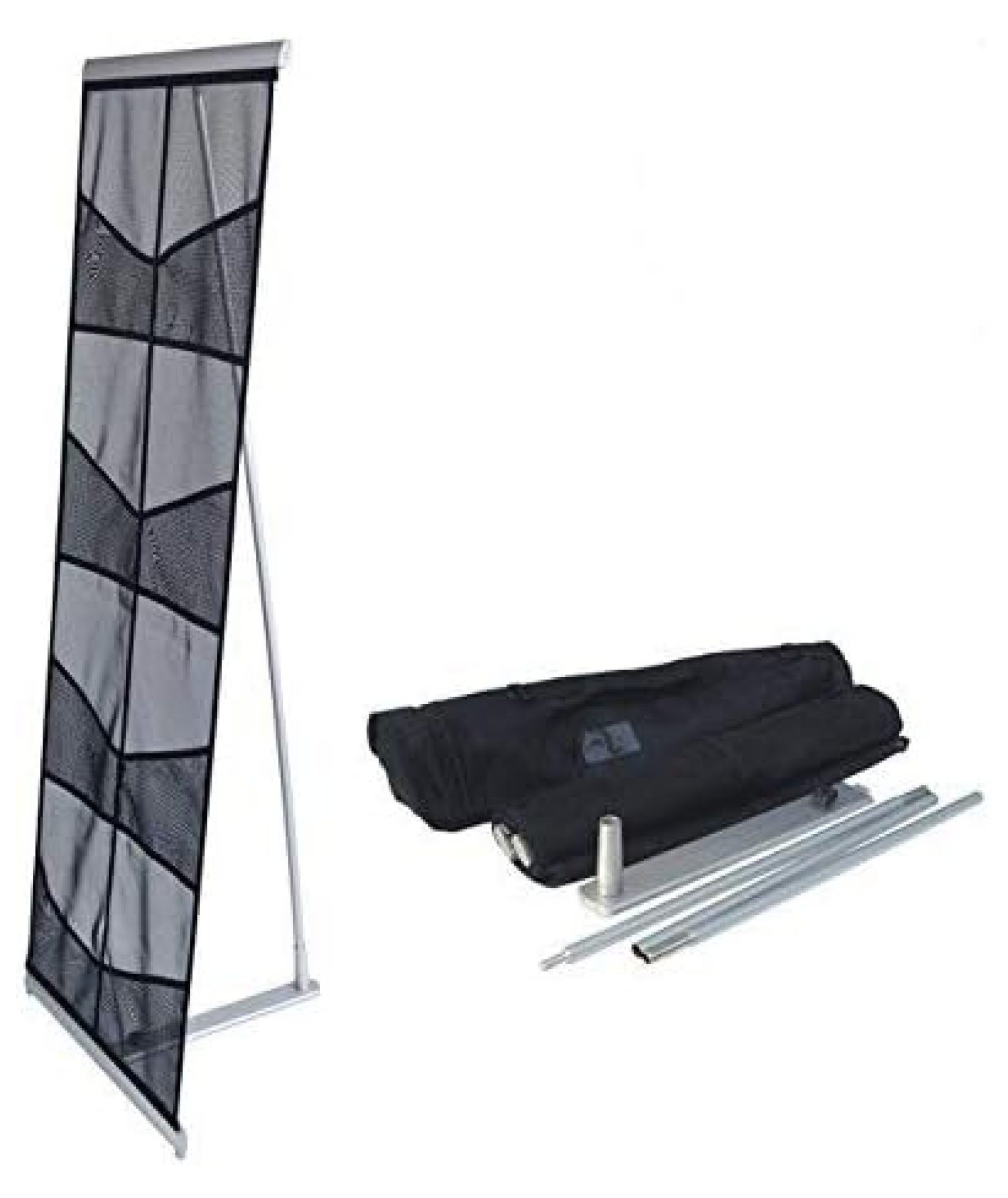 8-Pocket Fabric Mesh Roll Up Literature Rack Display - Walmart.com