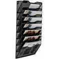 8 Pocket Mesh Wall File Organizer, Hanging Paper Folder Holder with ...