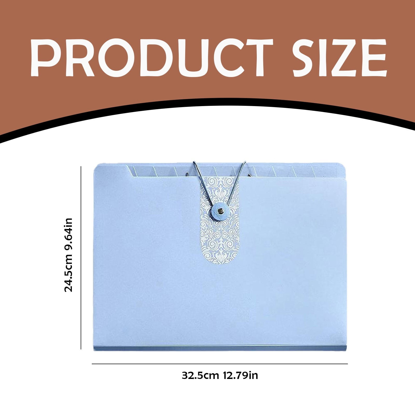 8 Pockets Expanding File Folder,A4 Size Accordion File Folders,Desktop ...