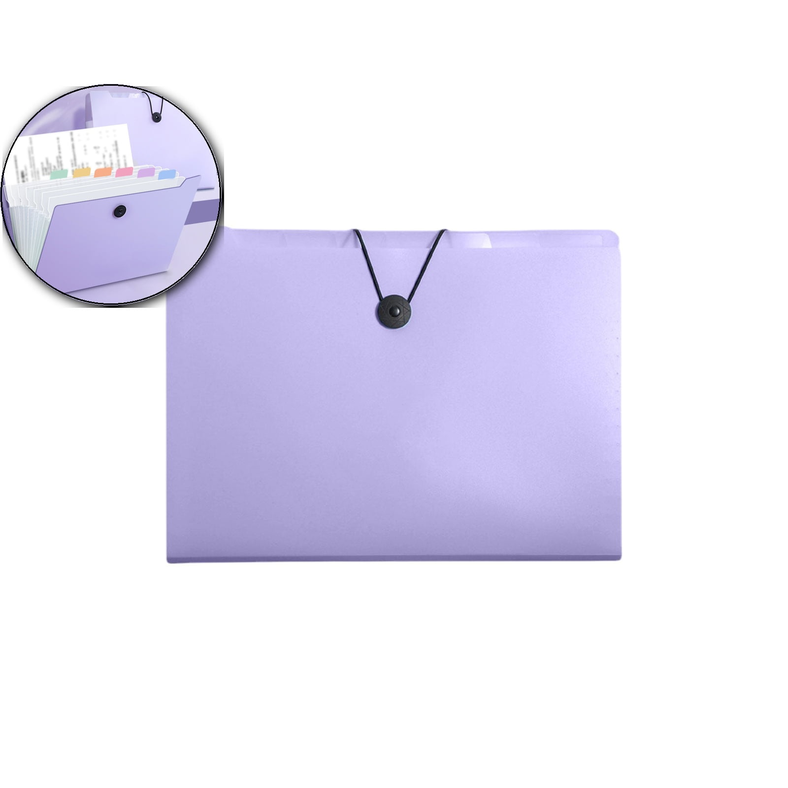 8 Pockets Expanding File Folder, Accordion File Organizer with Colorful ...