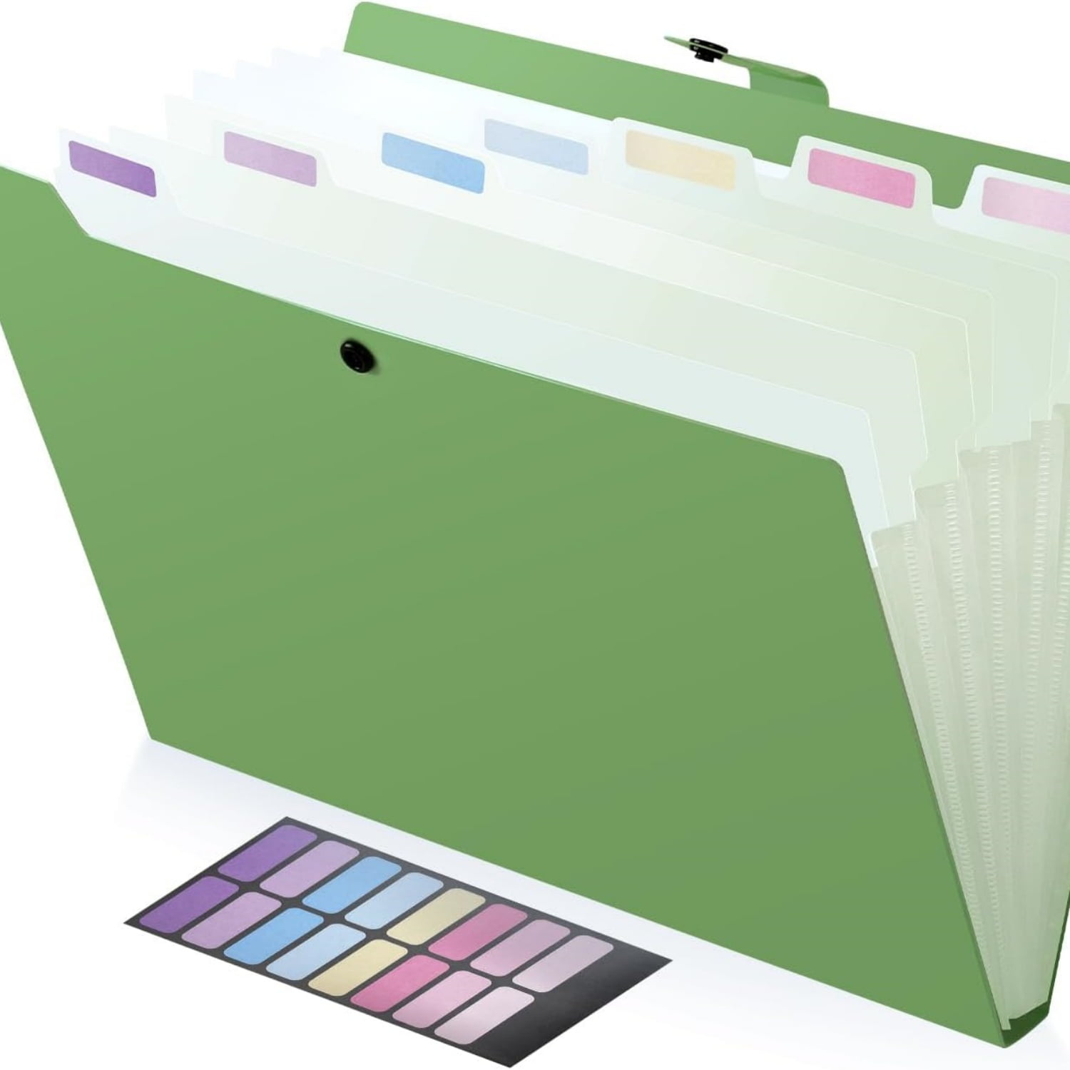 8 Pockets Expanding File Folder, Accordion File Organizer with Colorful ...