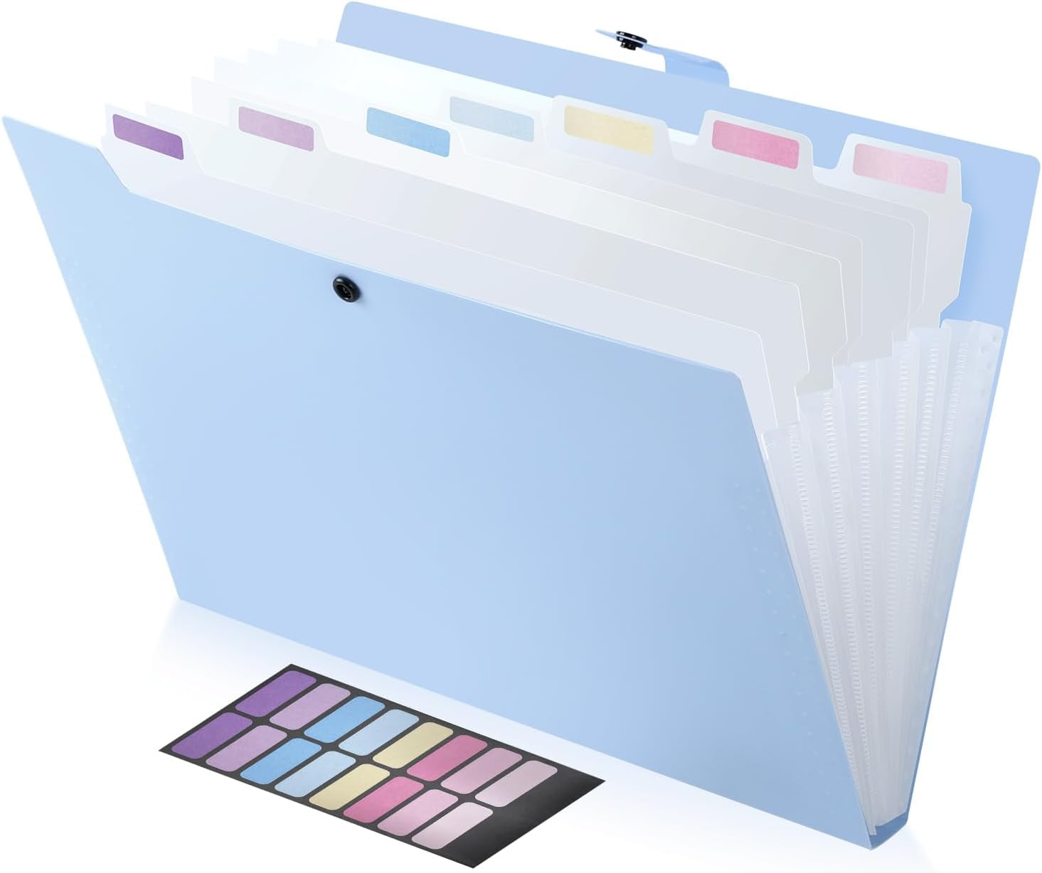 8 Pockets Expanding File Folder, Accordion File Organizer with Colorful ...