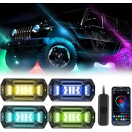 OhhGo 10 Pods RGB LED Rock Light Kit for Off-Road Vehicles with Remote ...
