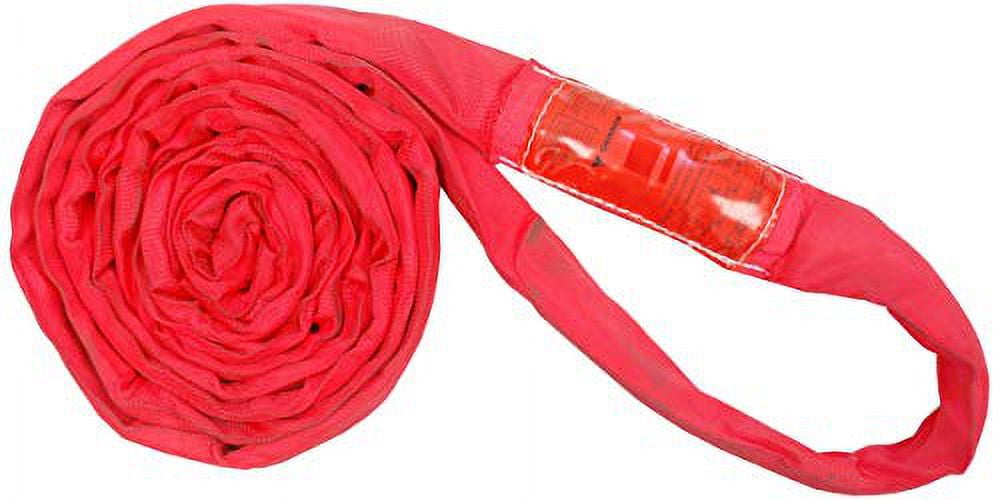 8' Polyester Round Sling Endless Lift Sling Red 14000LBS Vertical ...