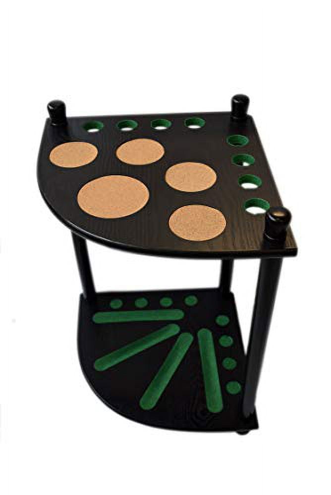 8 Pool Cue Rack - Billiard Cue Stick - Deluxe Floor Corner Cue Rack ...