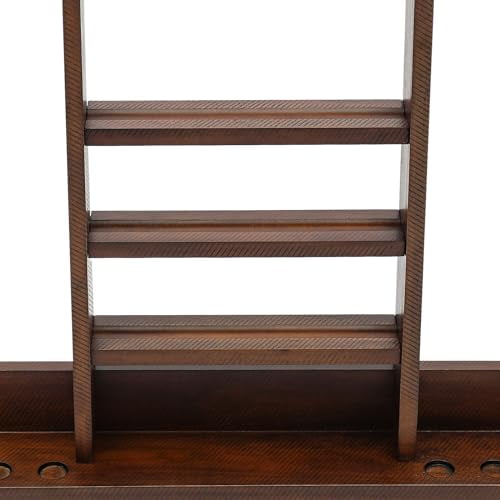 8 Pool Wall Cue Rack Solid Wood Billiard Pool Cue Stick Holder Wall ...