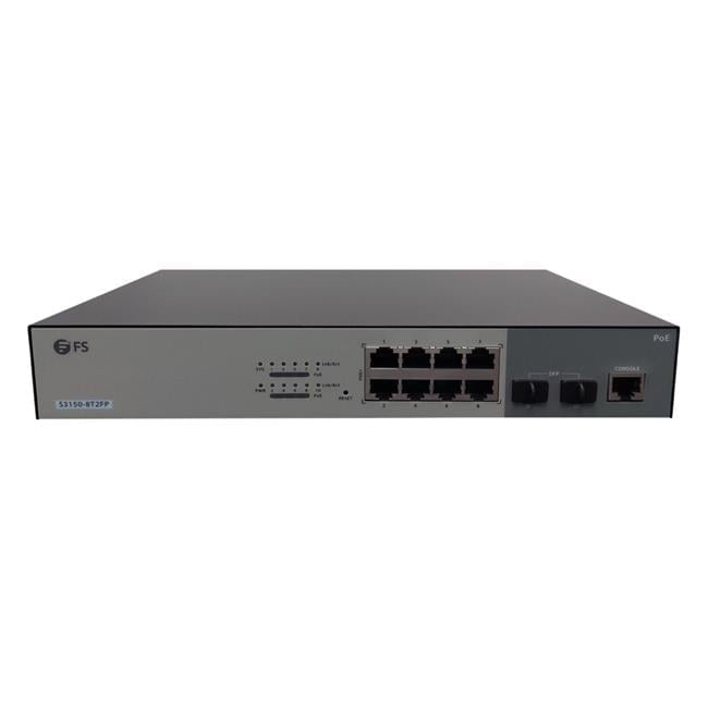 8-Port 1G Ethernet PoE Plus Switch, 8 x PoE Plus Ports 130W with 2 x ...