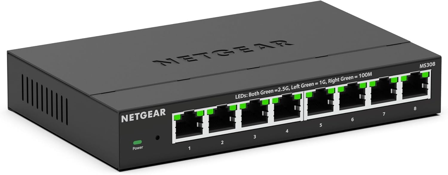 8-Port 2.5GB Switch - Multi-Gigabit Ethernet Unmanaged Essentials ...