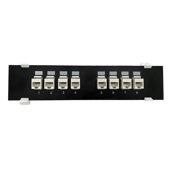 8-Port CAT6 Toolless Extender Patch Panel RJ45 Networking Wall Mount ...