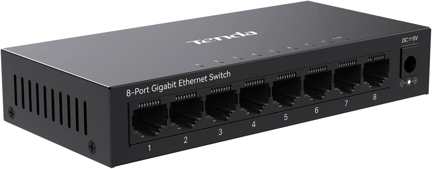 8 Port Gigabit Switch, Unmanaged Network Switch, Ethernet Switch ...