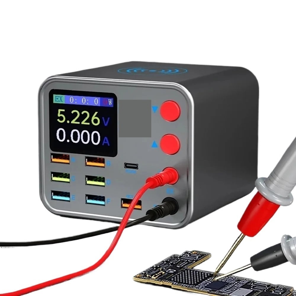 8 Port USB PD Fast Charging Wireless Charger with Anti Circuit Repair ...