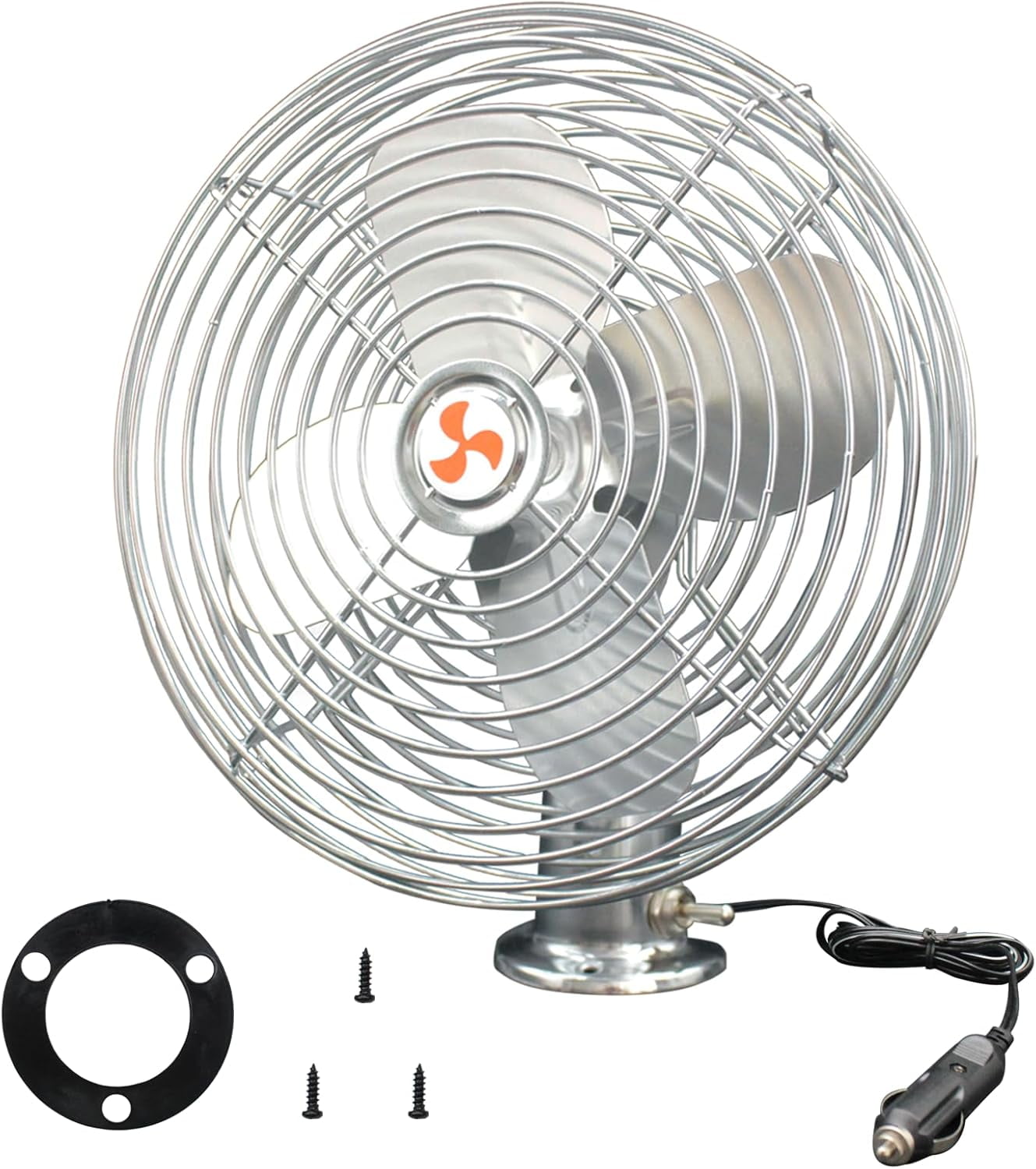 8" Portable 12v Fans for Vehicles with 2-speed Switch and Clip ...