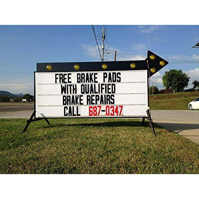 8" Portable Sign Letters for Outdoor Changeable Flex Letter Marquee ...