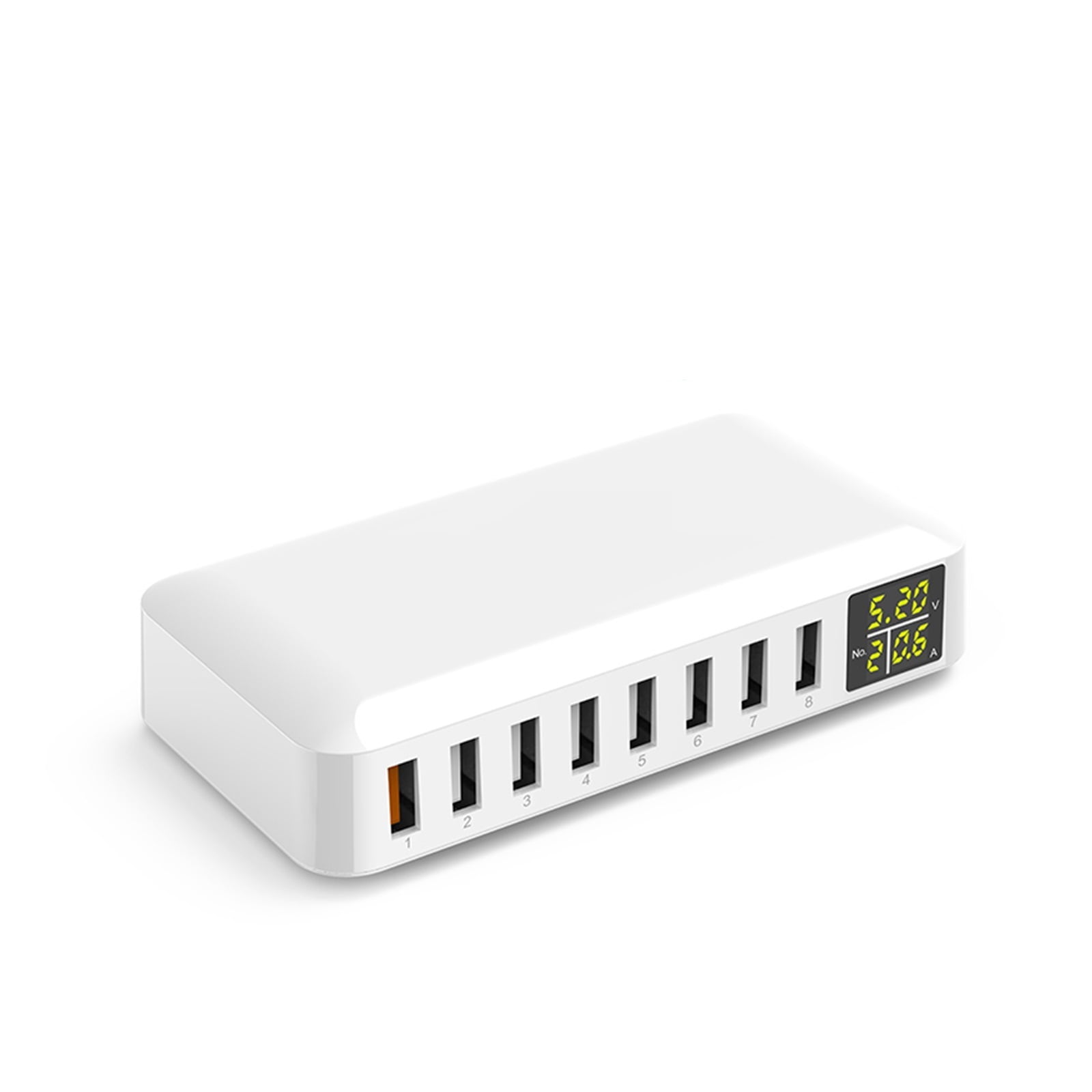 8 Ports 60W QC3.0 Fast Charger With Cable Charger Station,Rapid ...