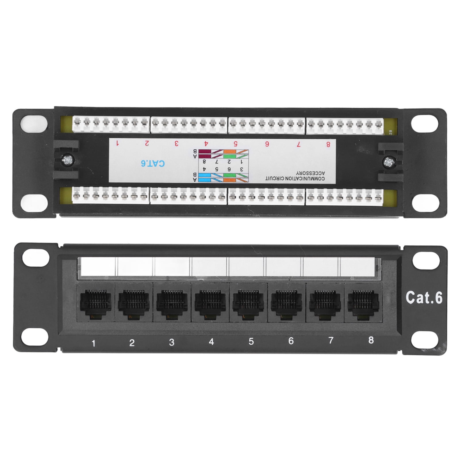 8 Ports Wall Mount Network , Plastic Patch Panel 8 Ports Patch Panel ...