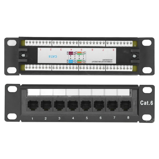 8 Ports Wall Mount Network , Plastic Patch Panel 8 Ports Patch Panel ...