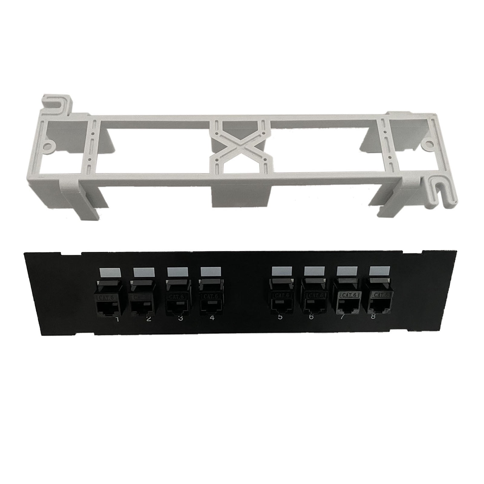 8 Ports for 6 Straight Through Patch Panel RJ45 Cable Adapter Ethernet ...