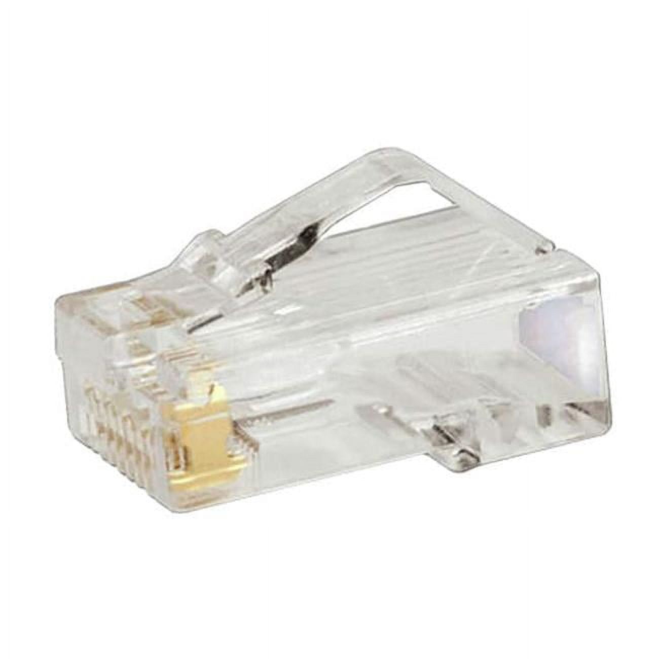 8 Position 8 Wire Modular Plug - Pack of 50 - Walmart.com