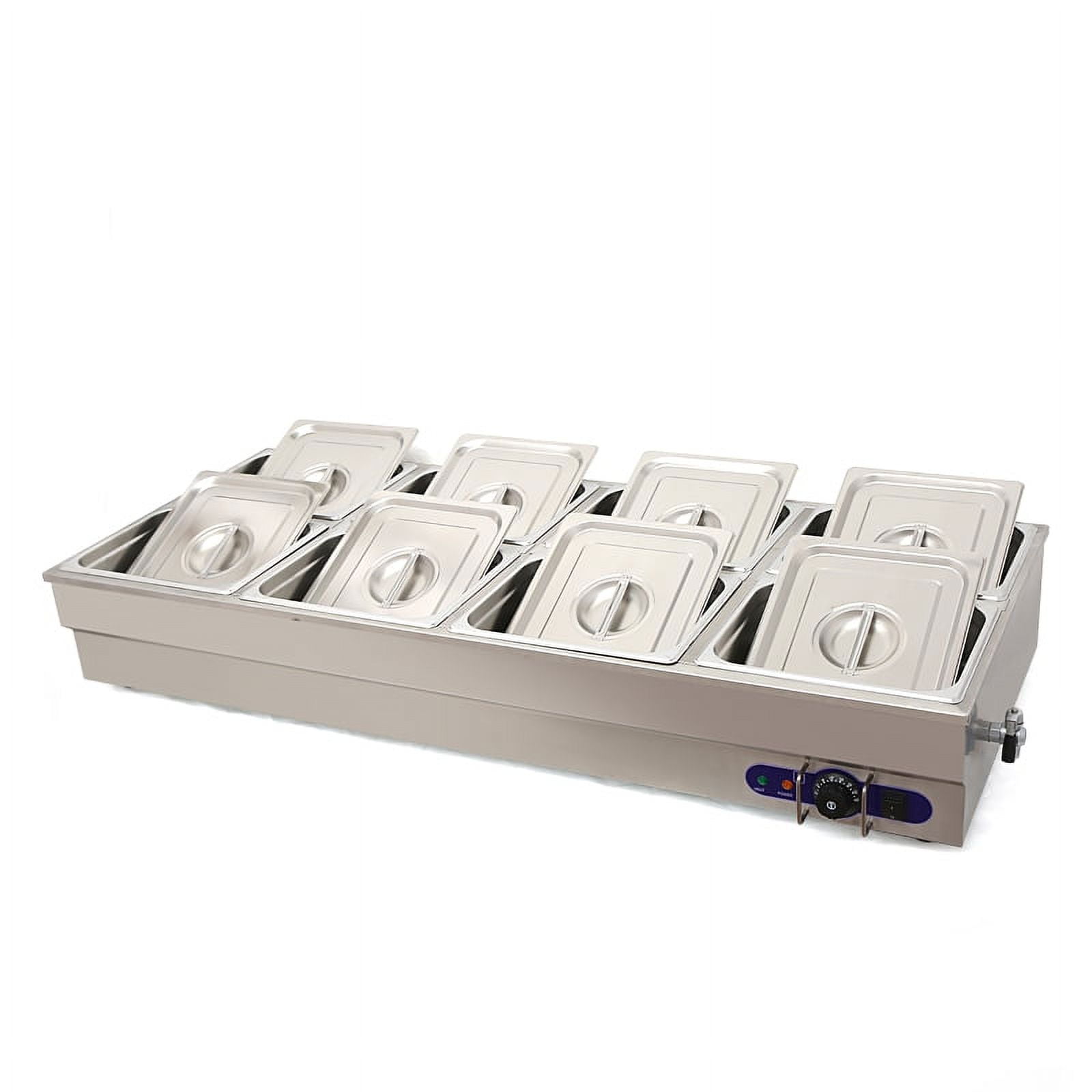 8 Pots Electric Heat Preservation Warm Barrel Stainless Steel ...
