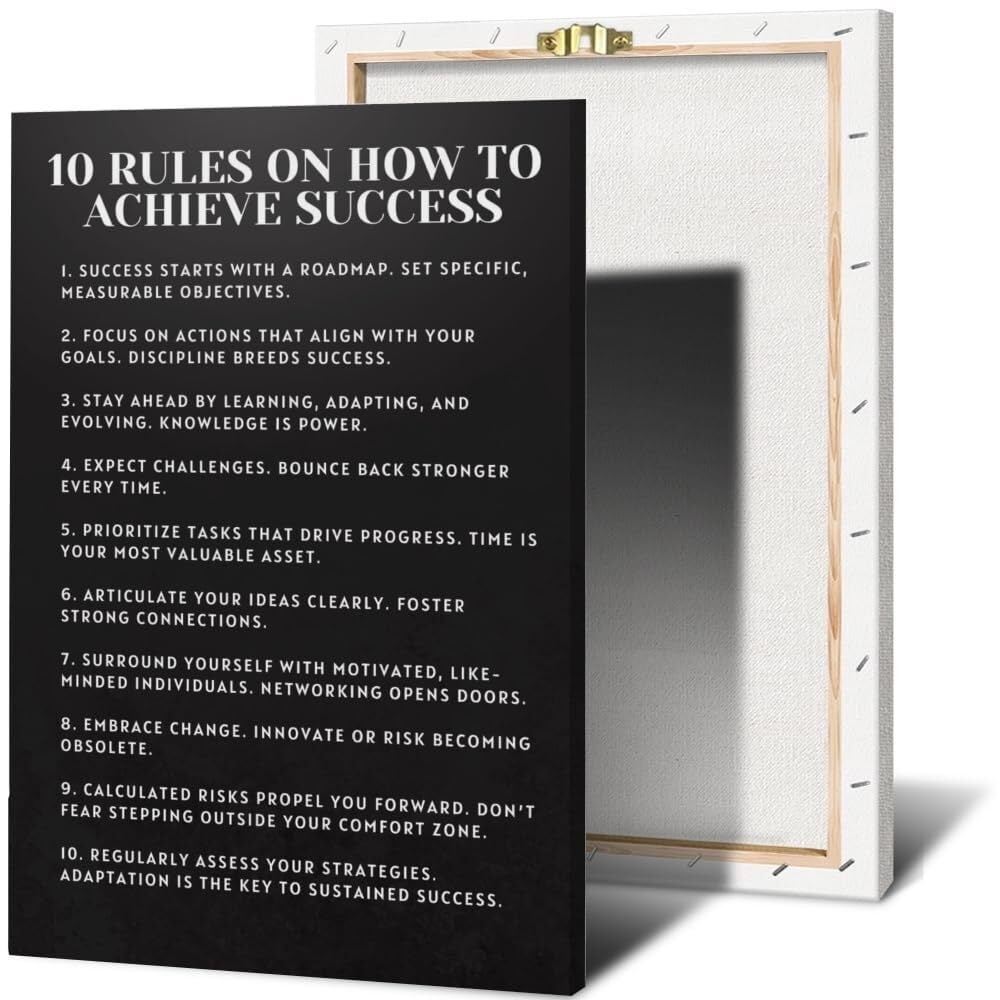 8 Powerful Words Poster Inspirational Phrases (2) Wall Art Prints ...