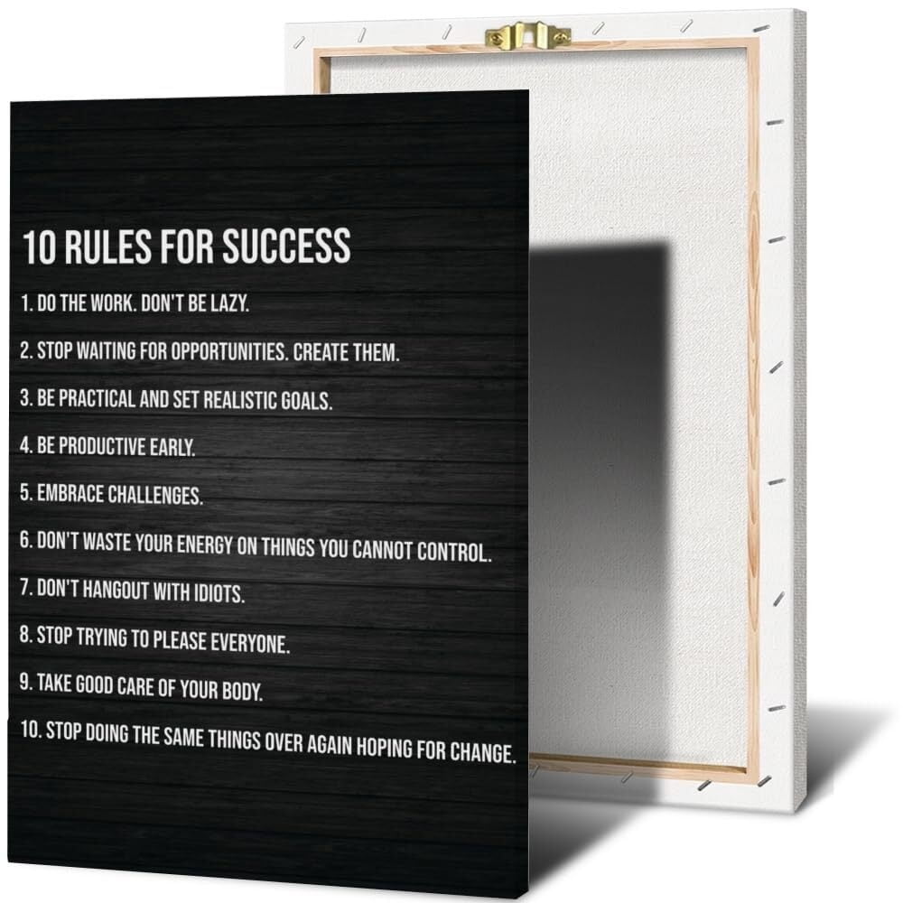 8 Powerful Words Poster Inspirational Phrases (5) Wall Art Prints ...