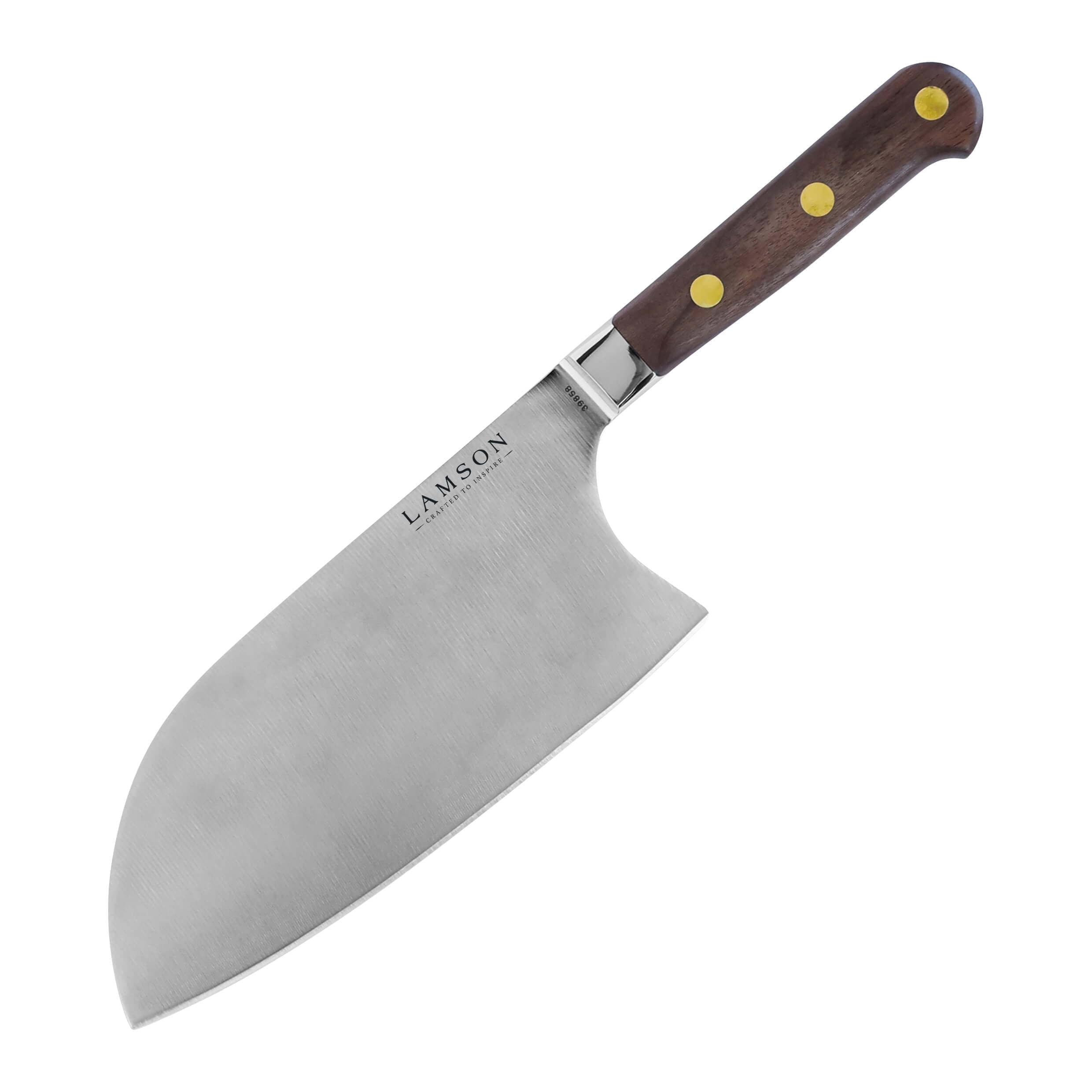 8" Premier Forged Chinese Santoku Cleaver - Walnut - Walmart.com