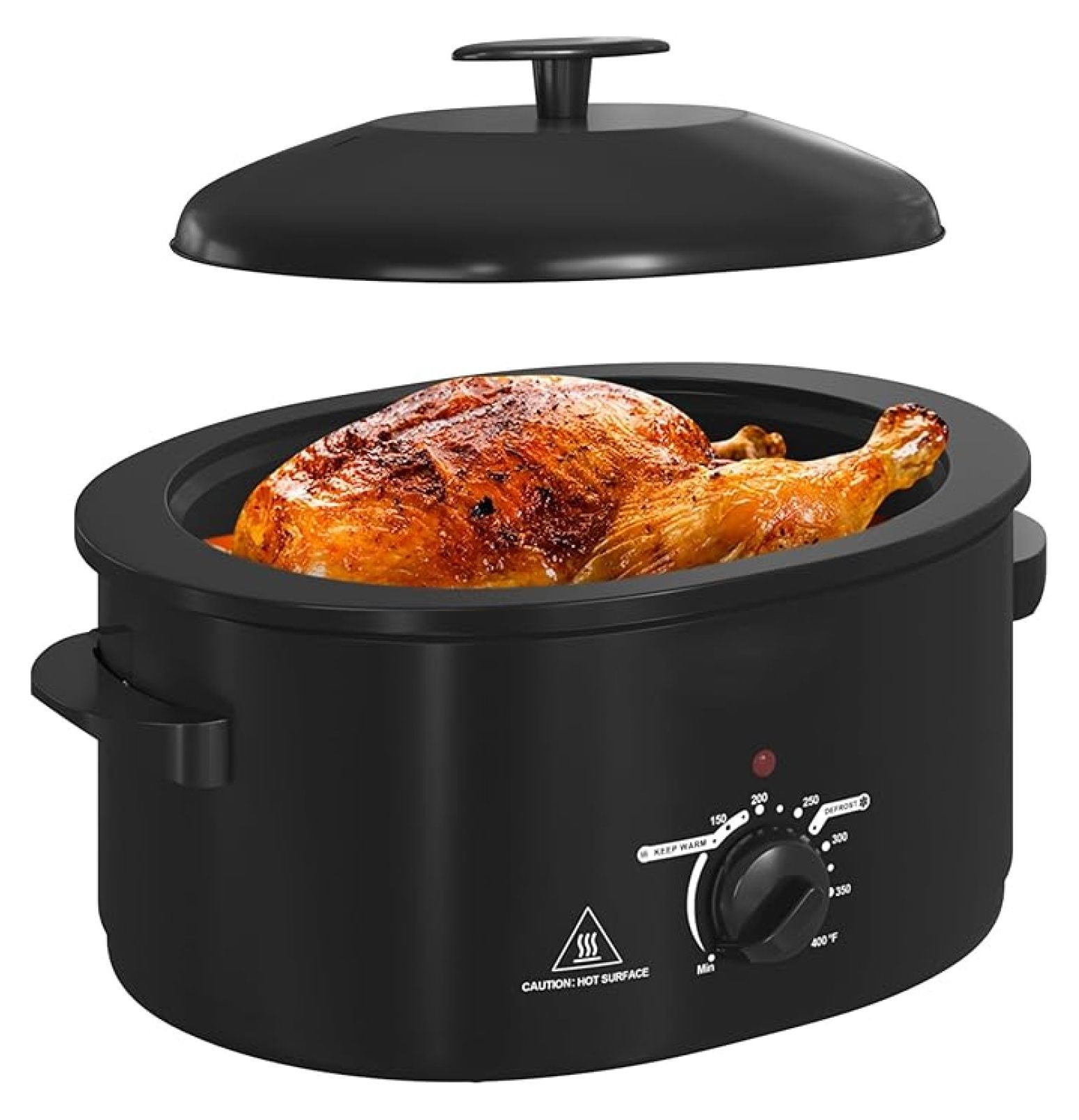 8 QT Electric Roaster Oven with Self-Basting Lid, Turkey Roaster Oven ...