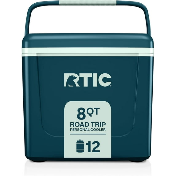 8 QT Road Trip Personal Cooler, Small, Compact, Insulated, Portable Ice ...