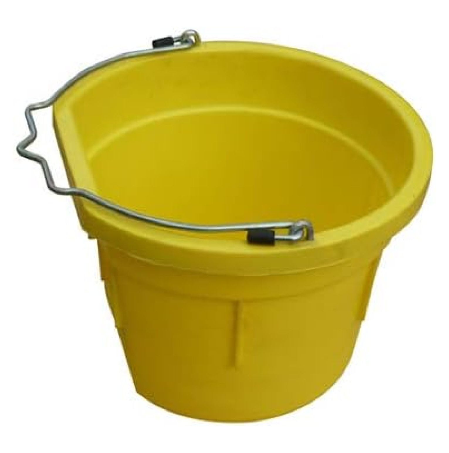8 Quart 2 Gallon Yellow Flat Back Farm/Ranch/Shop Utility Bucket Pail ...