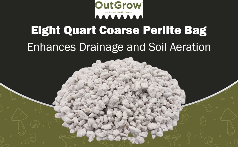 Large Horticultural Perlite – 8 Quart Bag for Soil Aeration and ...